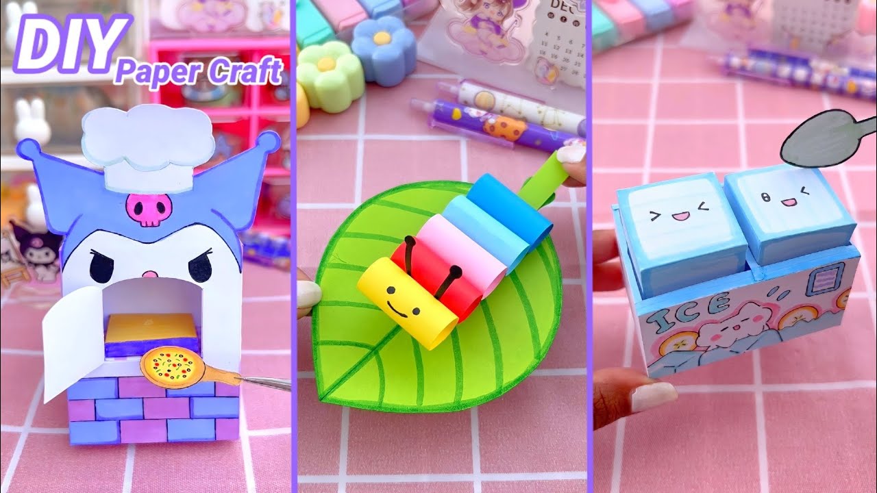 DIY Miniature Crafts Idea / Easy Craft Ideas / school hacks / paper ...
