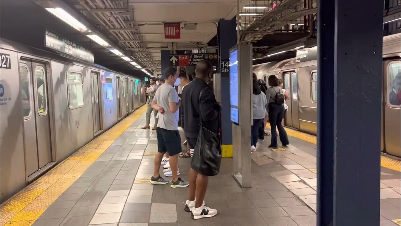 R142 5 Train and R62A 6 Train leaving 14th St-Union Sq - YouTube