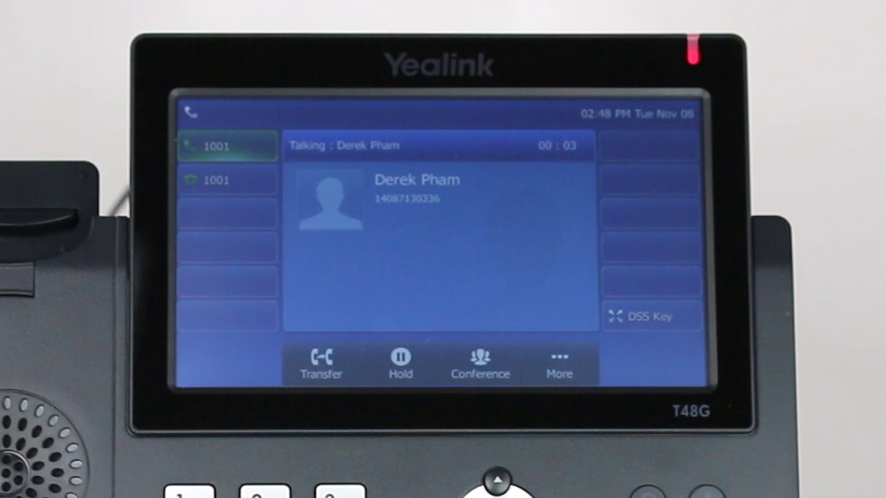 Yealink T48G - Hold and Resume - YouTube