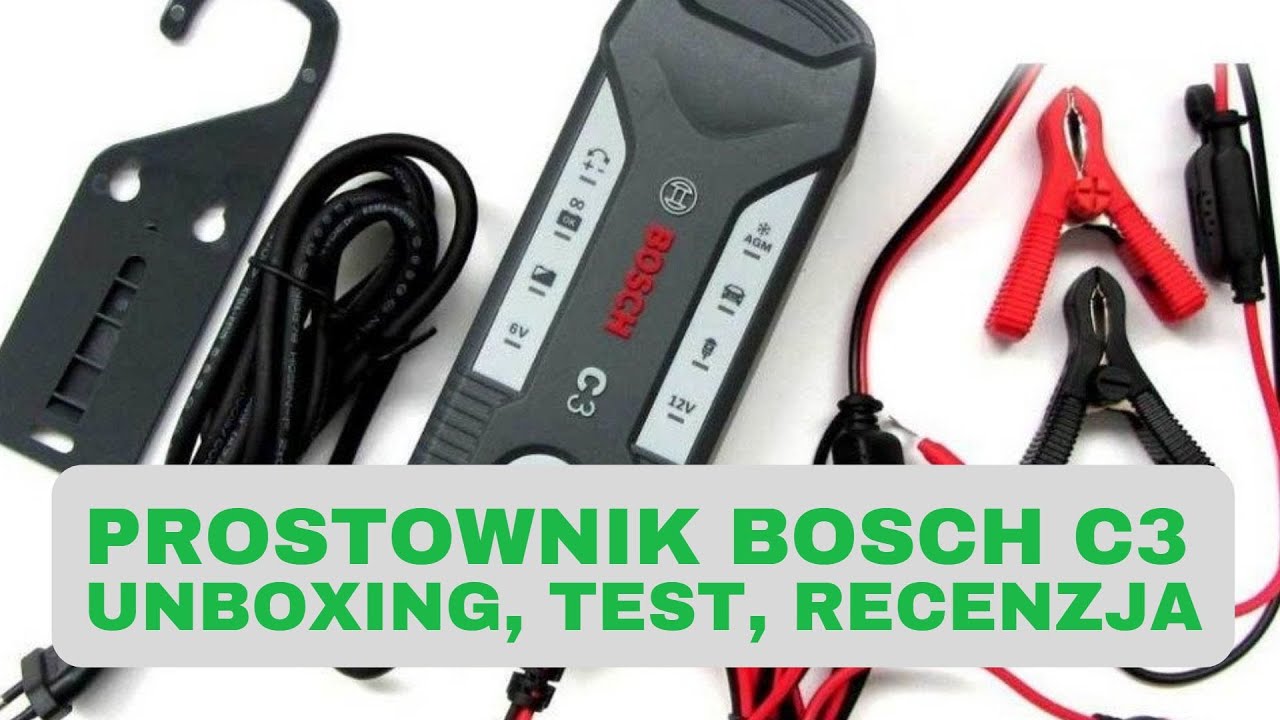 [42] Padł akumulator - prostownik BOSCH C3 - unboxing, test, recenzja i ...