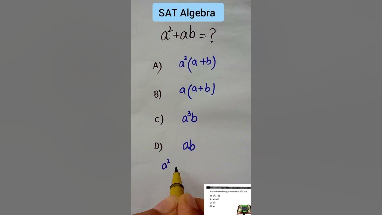 Sat Math Algebra Problem Shorts Maths Algebra Youtube