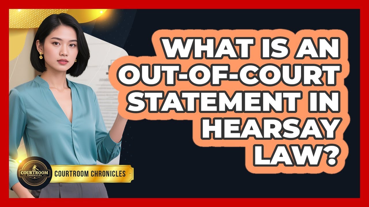 What Is An Out-of-court Statement In Hearsay Law? - Courtroom ...