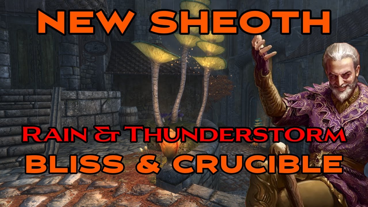 Oblivion, New Sheoth Ambience, Rain & Thunder Sounds (Helps You Sleep ...