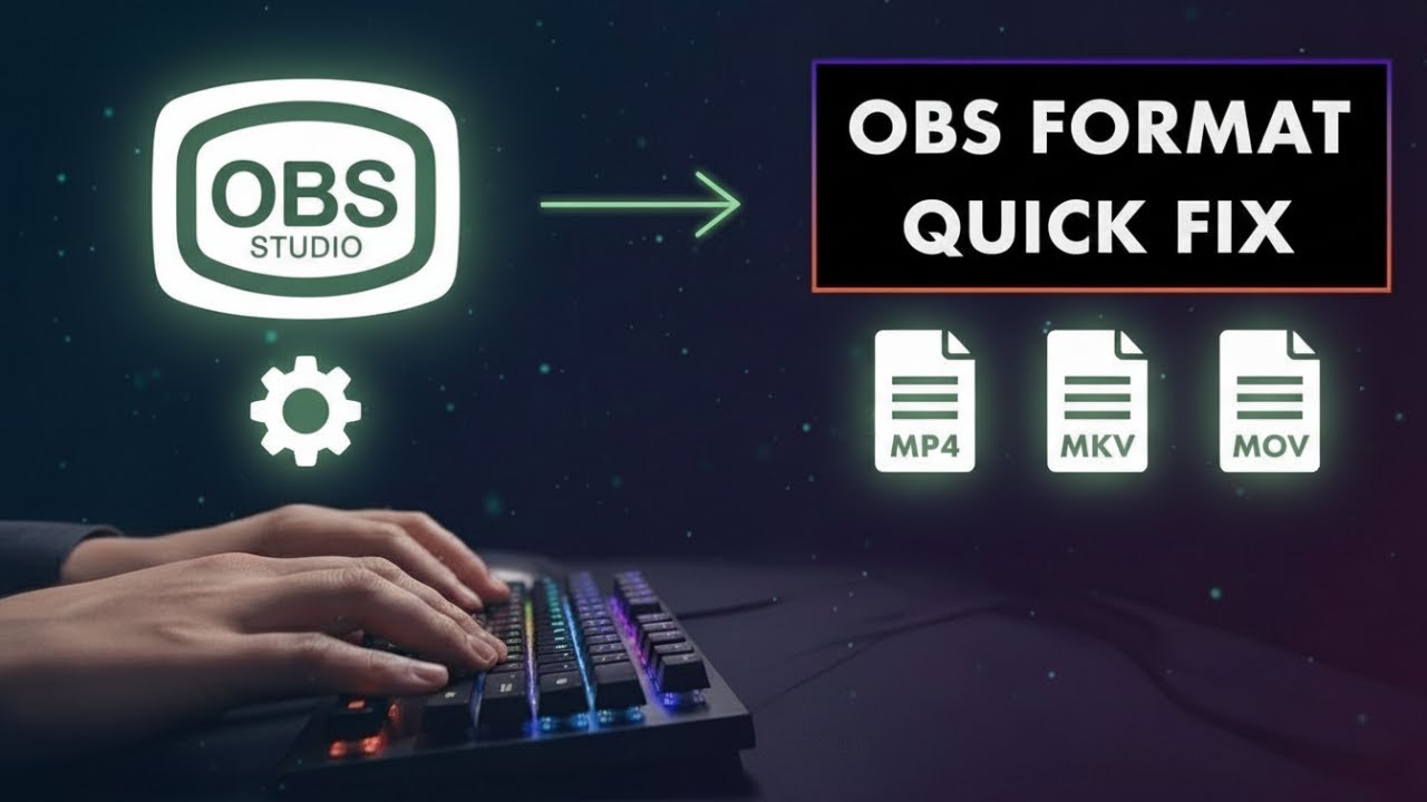 How to Change the Video Output Format in OBS Studio (MP4, MKV, FLV ...