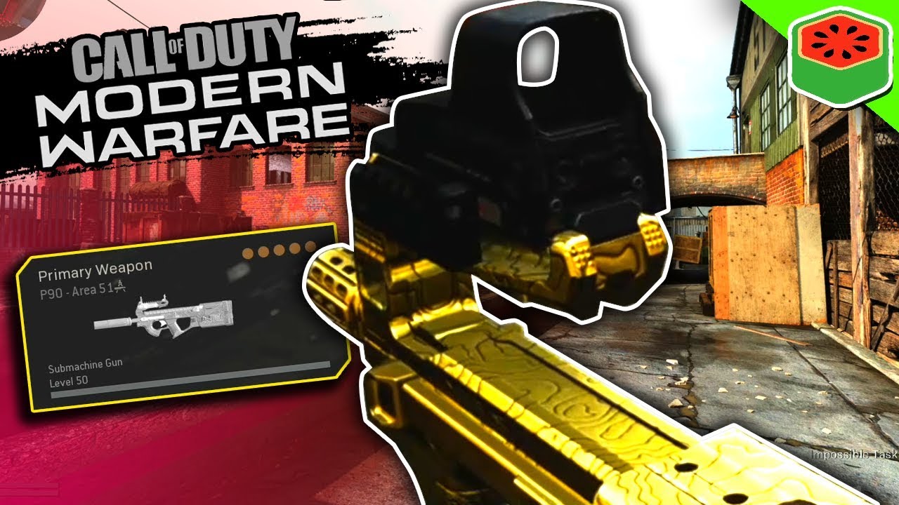 I POPPED OFF With My Gold P90 | Call of Duty: Modern Warfare - YouTube