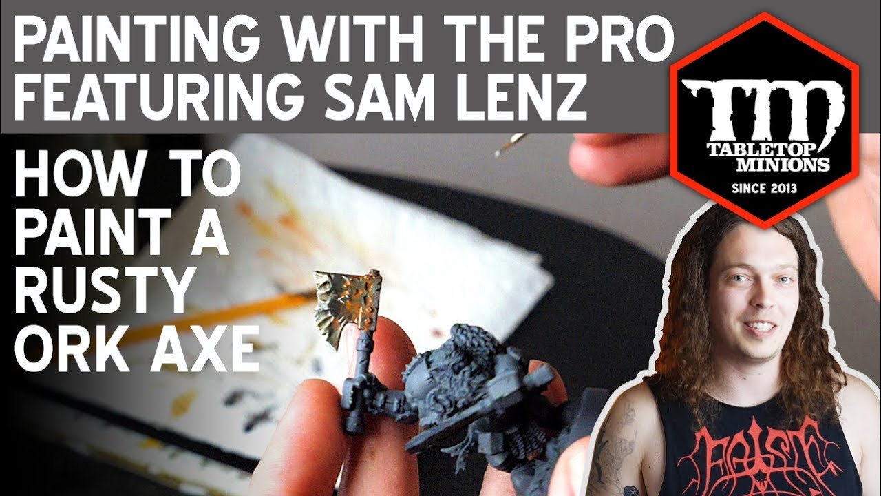 How to Paint a Rusty Ork Axe - Painting With the Pro - YouTube