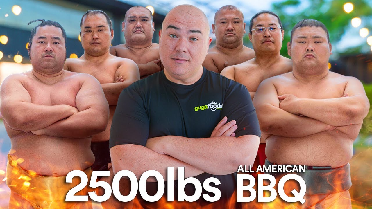 Sumo BBQ Challenge! If they’re still hungry I get CRUSHED! - YouTube