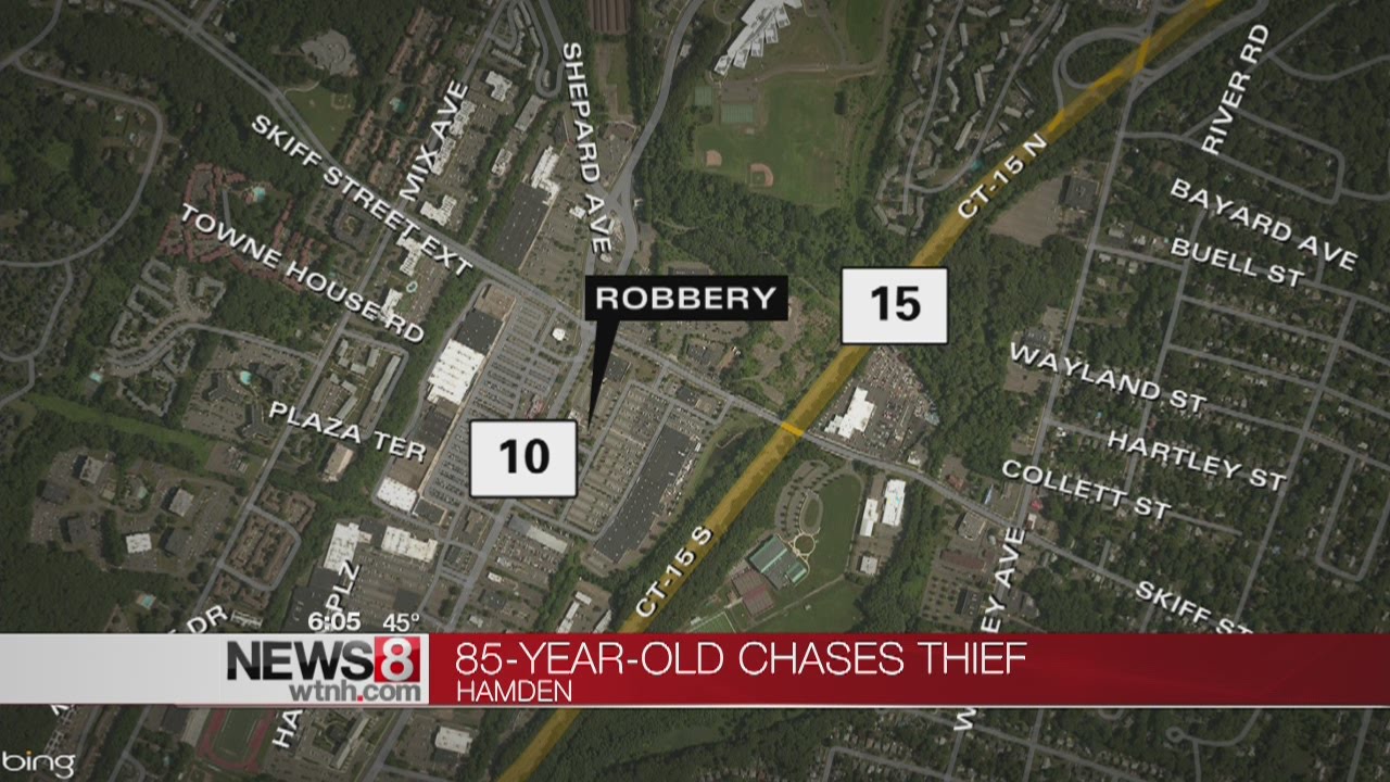85-year-old woman chases thief in Hamden - YouTube