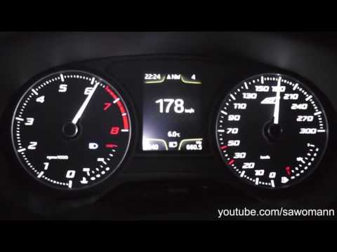 2015 Seat Leon Cupra 280 HP 0-100 km/h & 0-100 mph Acceleration