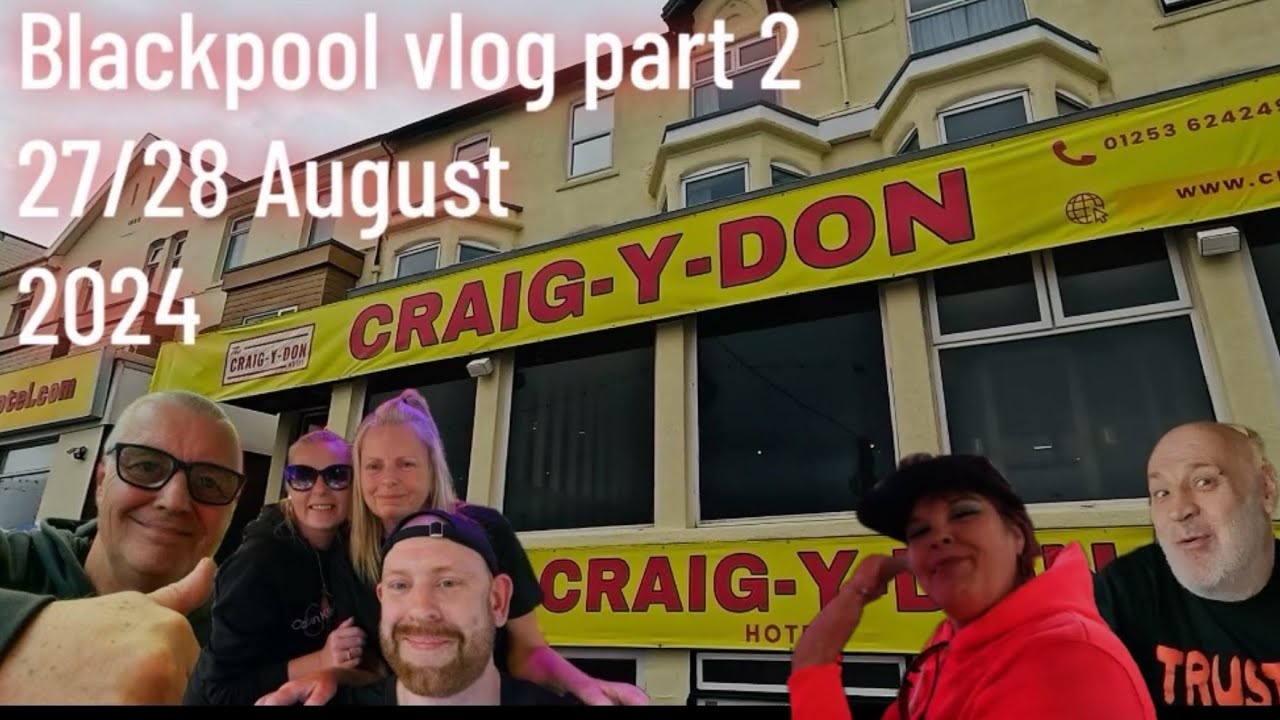 Blackpool vlog part 2, 27/8/24 CRAIG Y DON hotel review, pleasure beach ...