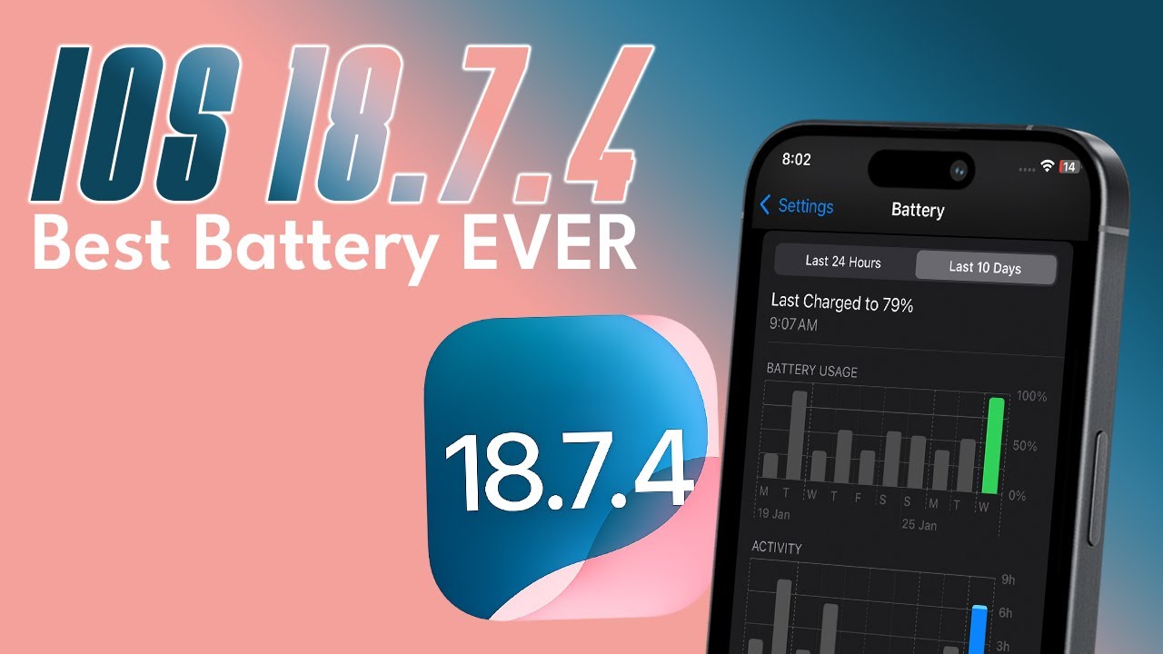 iOS 18.7.4 Battery Life & Performance (After 24 Hours) - YouTube
