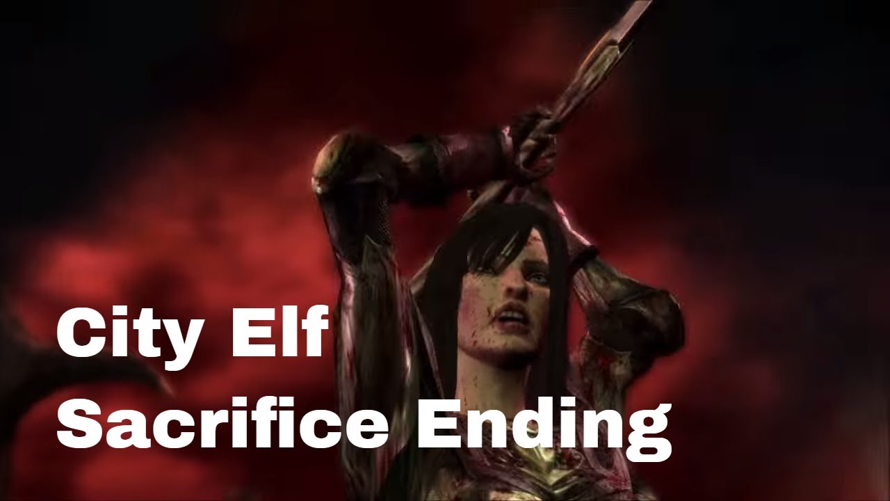 Dragon Age; Origins, City Elf Sacrifice Ending - YouTube