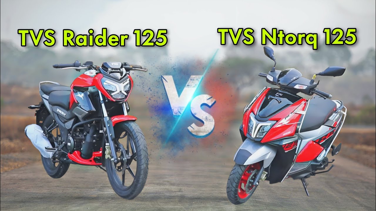TVS Raider 125 vs TVS Ntorq 125 Race | Top End Drag Race | Amazing ...