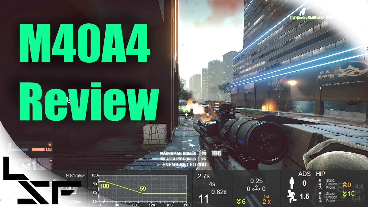 BF4 M40A5 Weapon Review | Battlefield 4 Sniper Gun Guide (Sniping ...