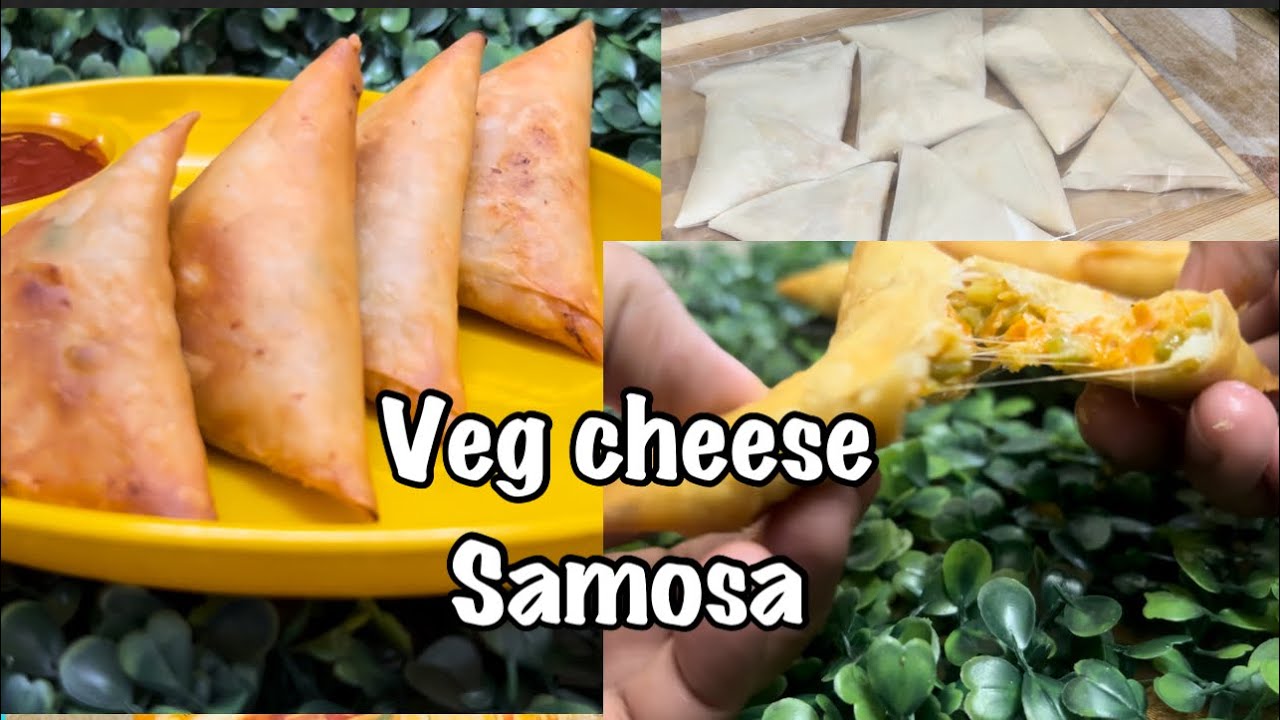 How to make samosa||veg cheese samosa||mini samosa||creative cheif sana ...