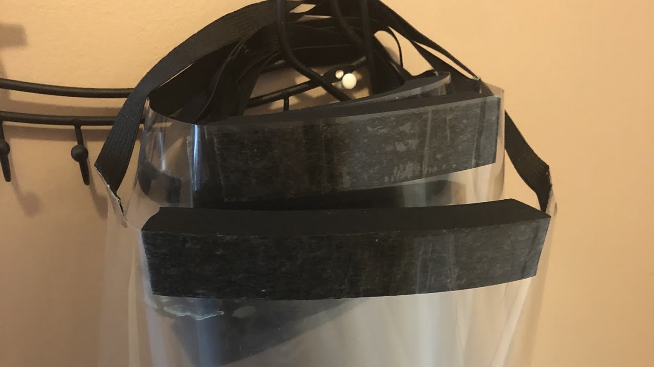 How to make easy DIY face shield - YouTube