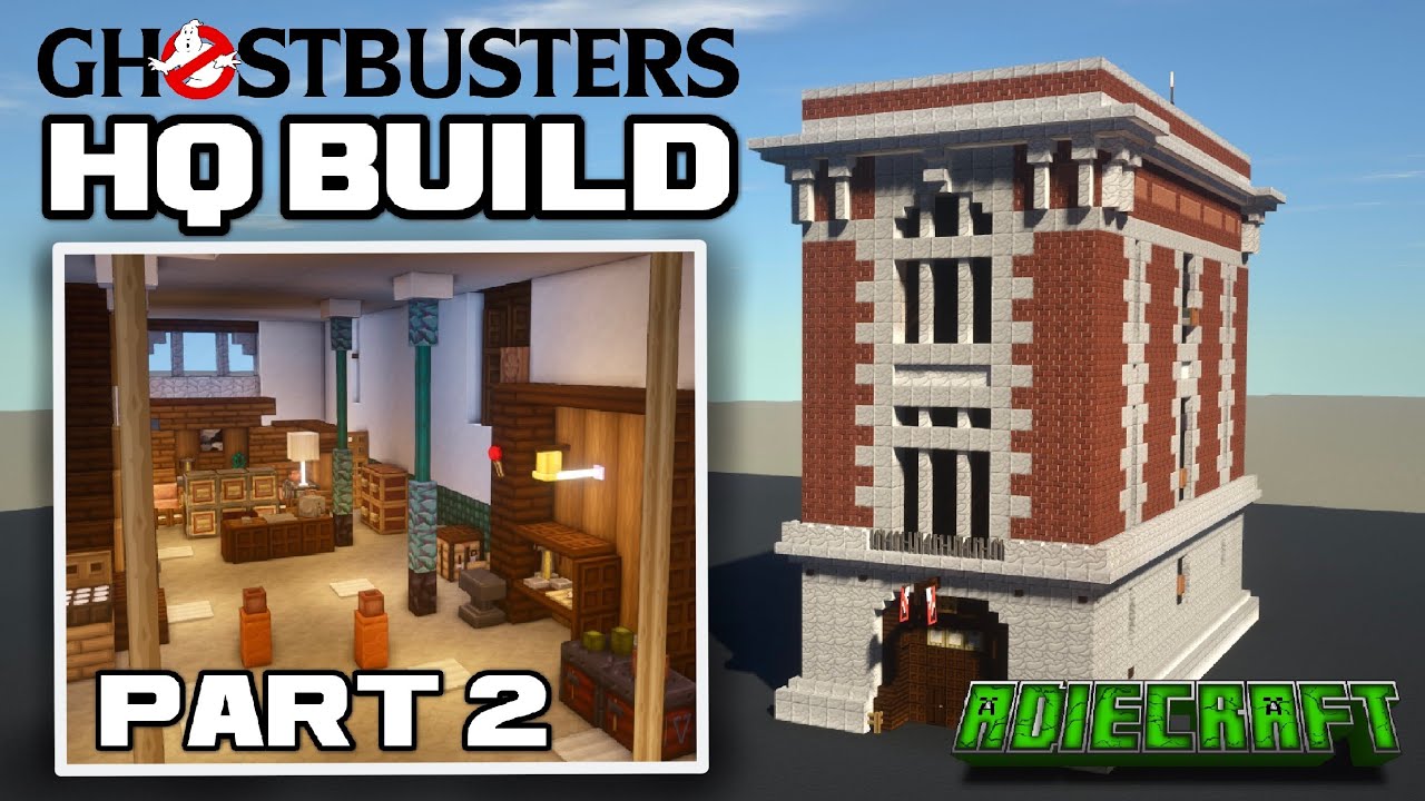 Ghostbusters Headquarters Minecraft Tutorial - Interior - How to build ...