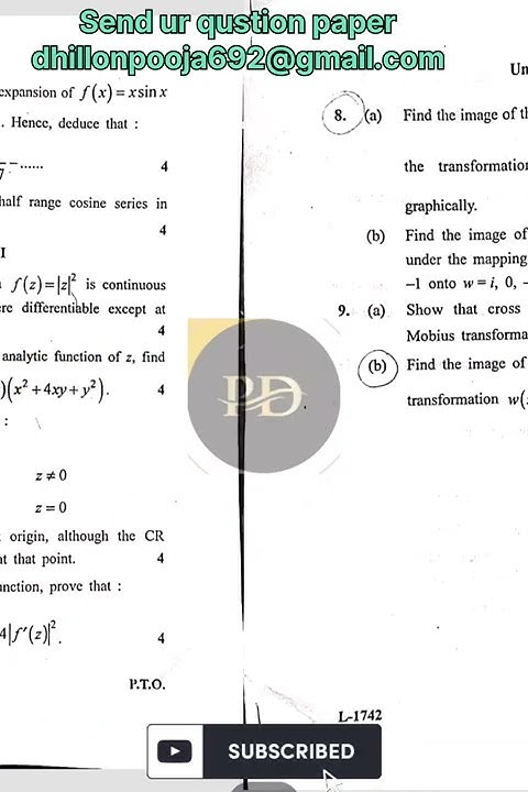 KUK B.Sc 6th sem Real & Complex Analysis Examination 2022 - YouTube