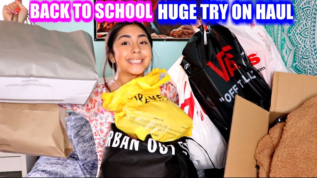 THE BIGGEST Back to SCHOOL HAUL!!! Try on Haul! - YouTube