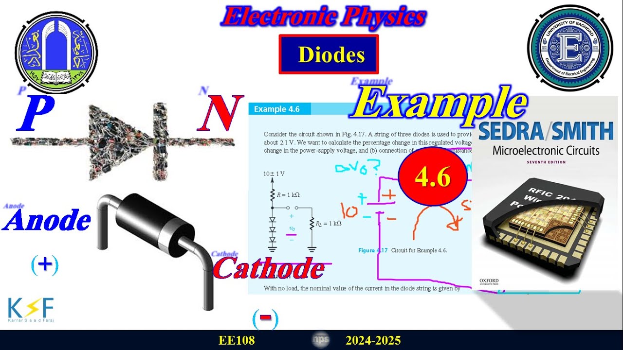 #Electronic_Physics ||Diode-Based Voltage Regulator| #Example4.6 # ...
