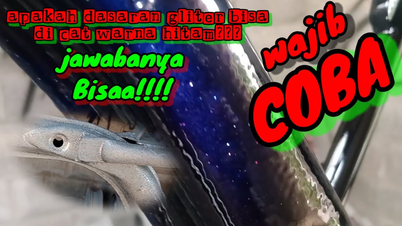 🔴Tutorial warna hitam candy dasaran Gliter - YouTube