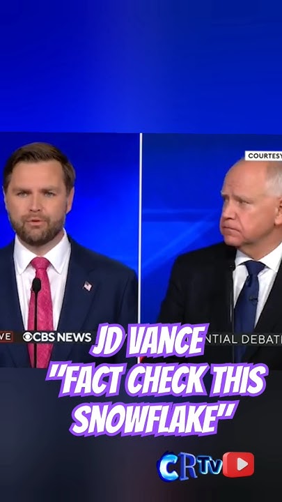 JD Vance destroys CBS moderators for fact-checking | THUG LIFE - YouTube