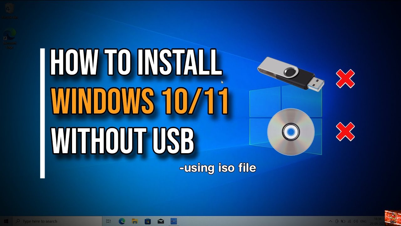 How To Install Windows 10/11 Without USB/CD/PENDRIVE | USING ISO FILE ...