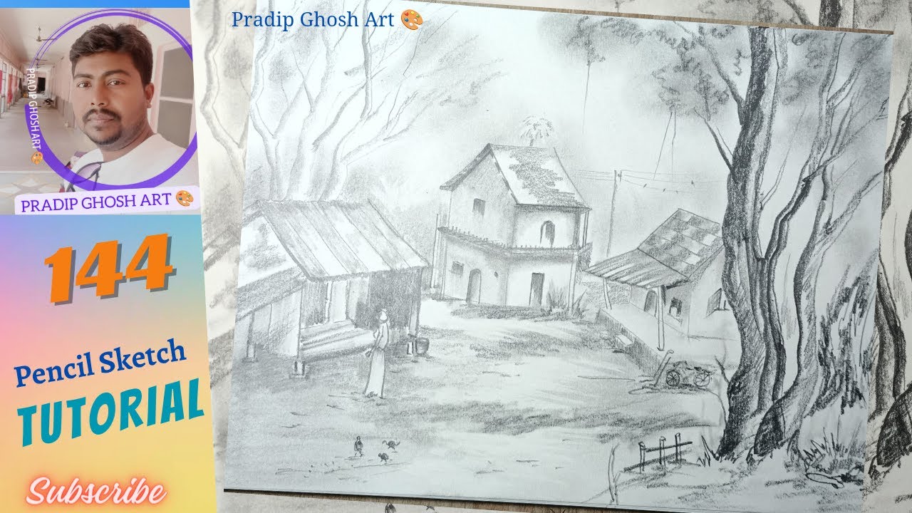 pencil drawing easy |pencil drawing for beginners|pencil drawing nature ...