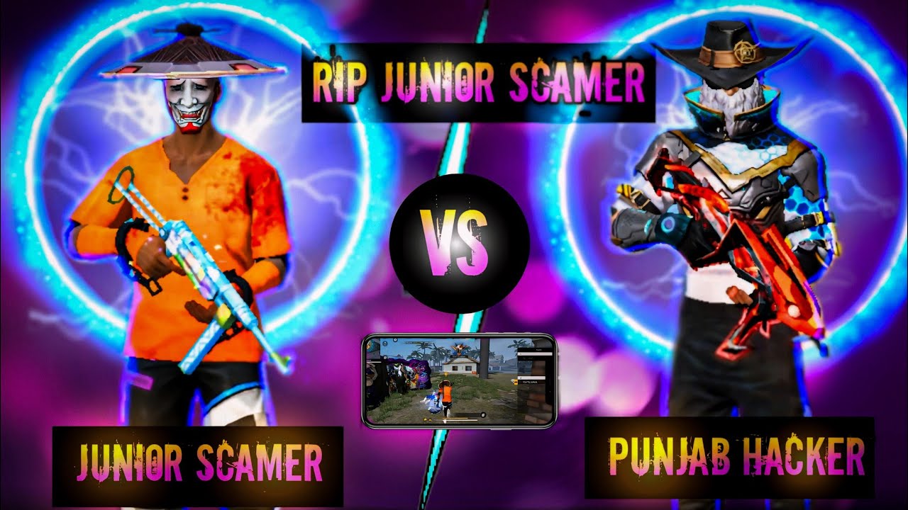 Junior Scamer 📱Vs Punjabi Hacker 💪 || 1VS1 Challenge Custom Match 👀 ...