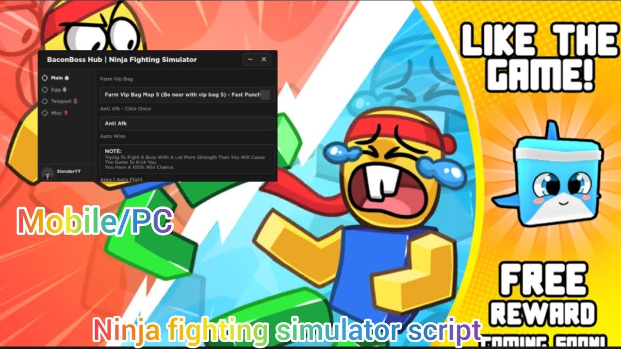[FREE UGCS]Ninja fighting simulator Update (Auto farm, Auto hatch ...