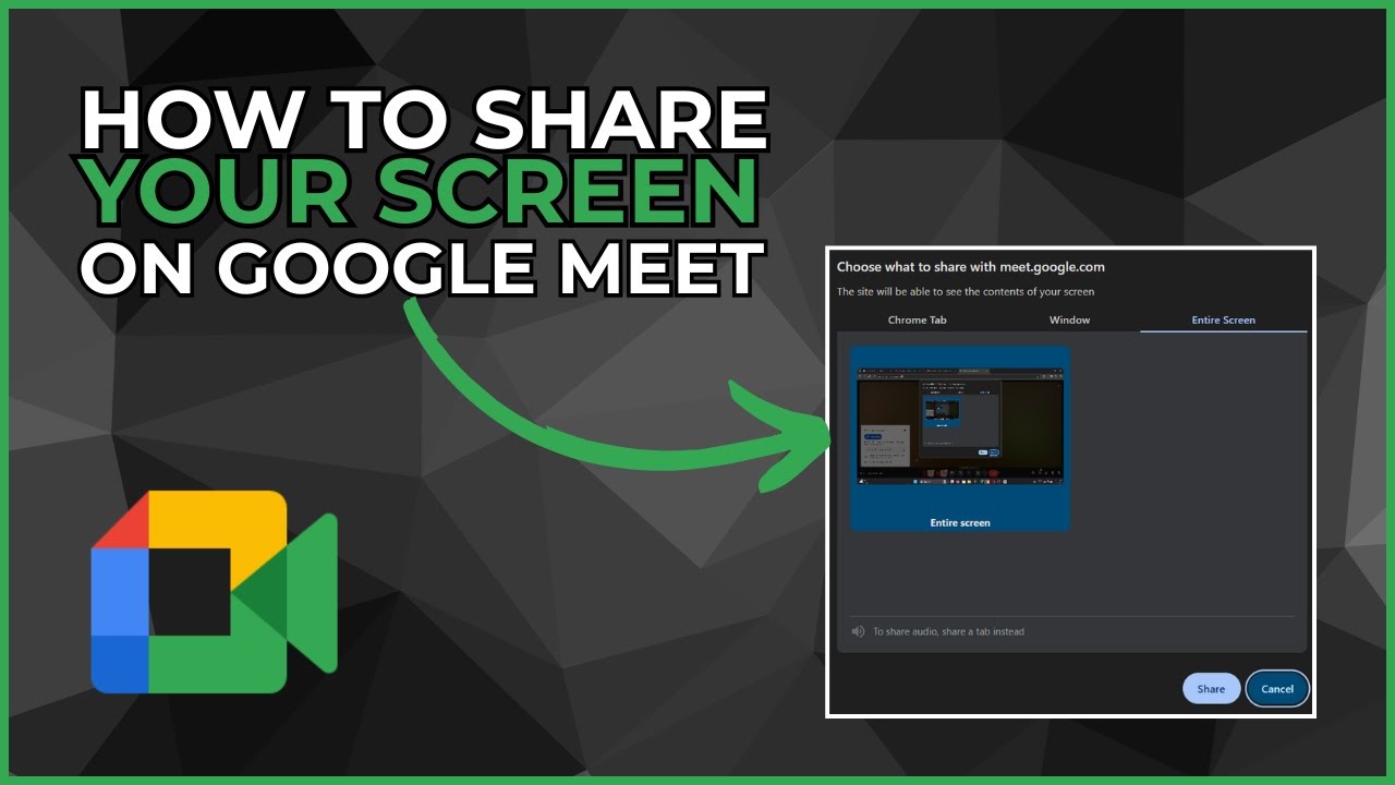 How to Share Your Screen on Google Meet - YouTube