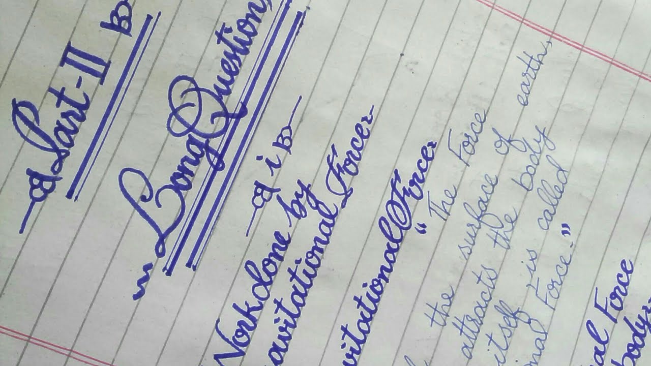 Physics Paper Presentation | Long Questions presentation | for all ...