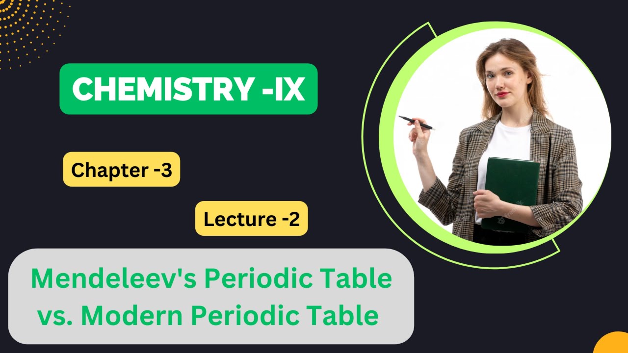Mendeleev's Periodic Table vs Modern periodic table #chap #lec # ...