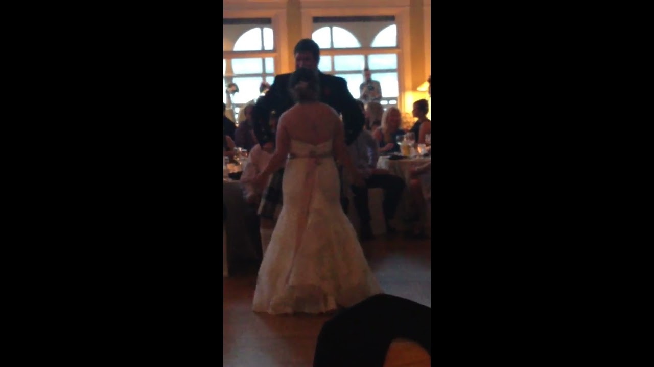FUNNY Wedding FAIL!! First Dance Wardrobe Kilt Malfunction - YouTube