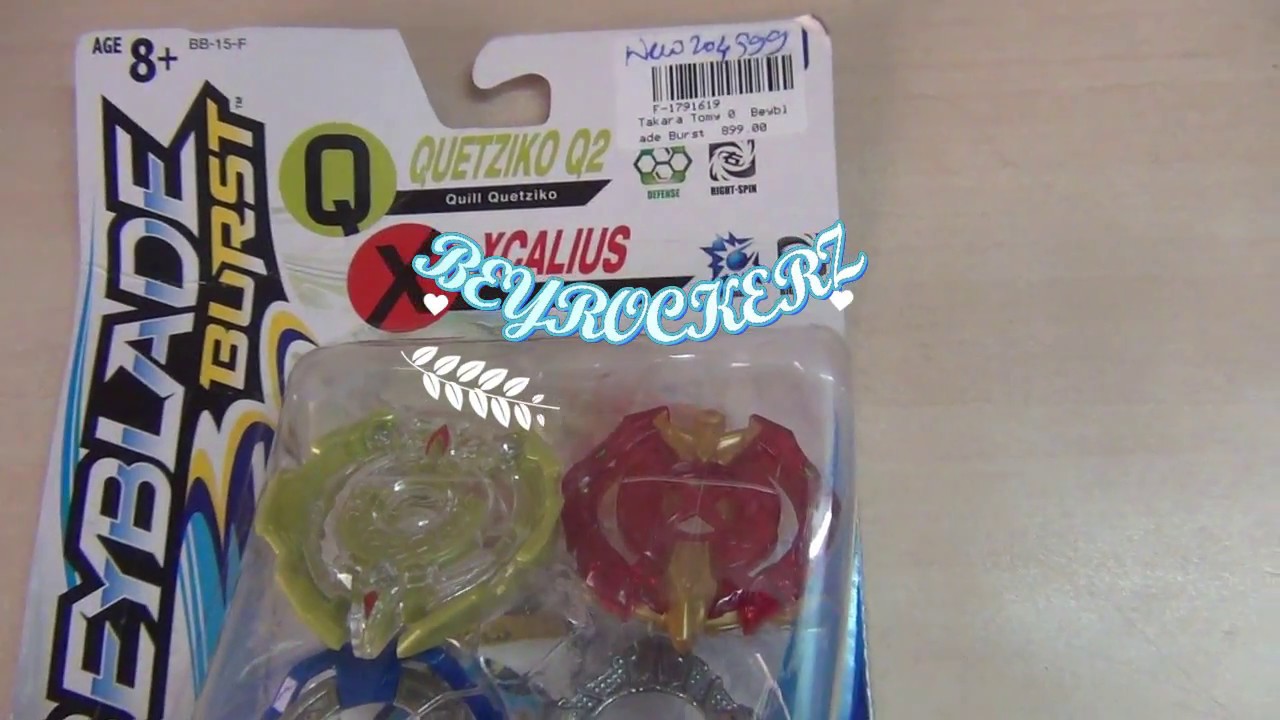 BEYBLADE BURST INDIA - TWO PACK QUETZIKO Q2 AND XCALIUS UNBOXING AND ...