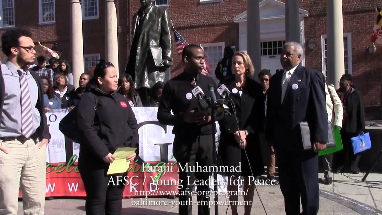 Farajii Muhammad (AFSC) speaks at MCJE rally for police reform ...