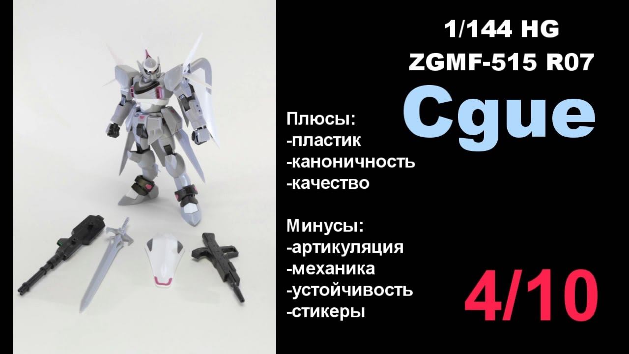 1/144 HG Cgue ZGMF-515 Review - YouTube