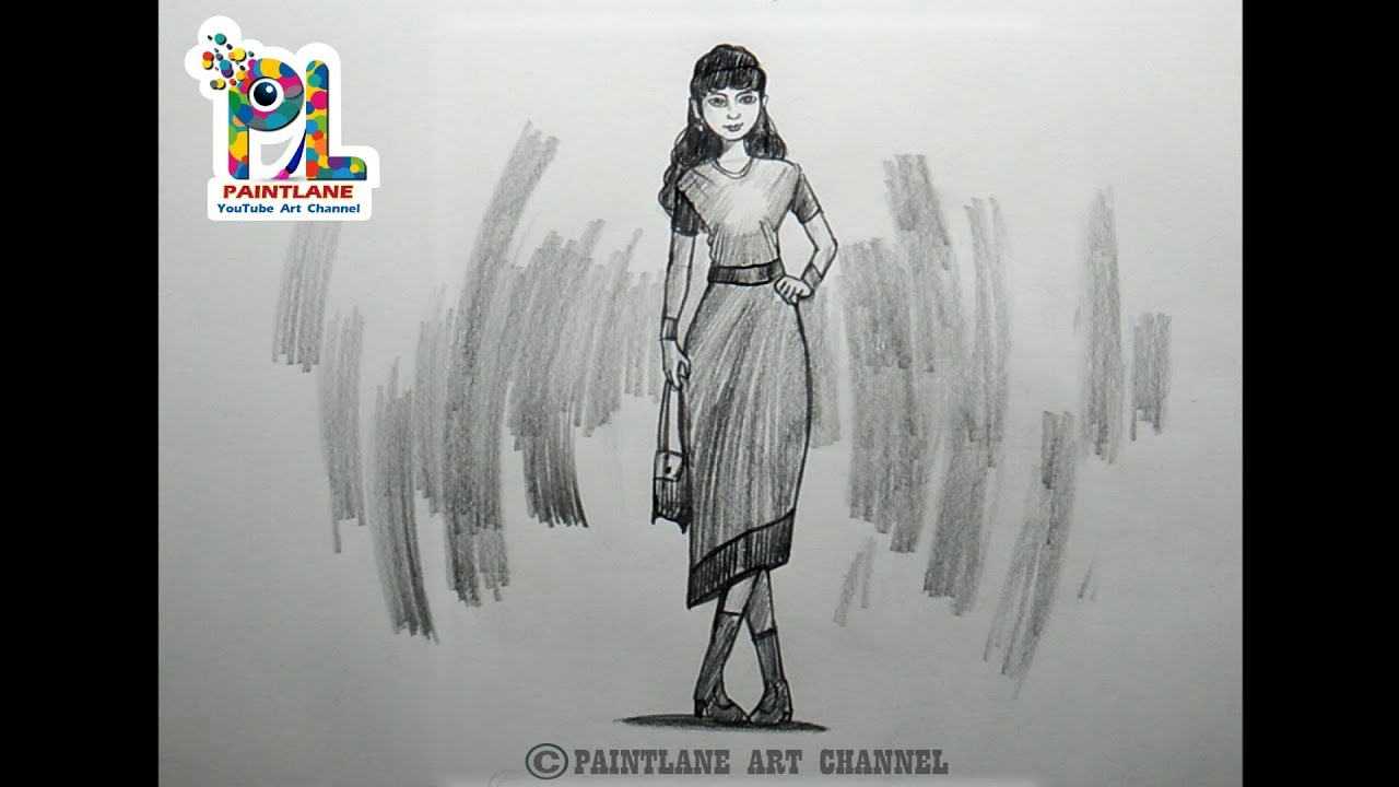 Learn to draw A Girl for beginners | Step by Step Drawing and Sketching ...