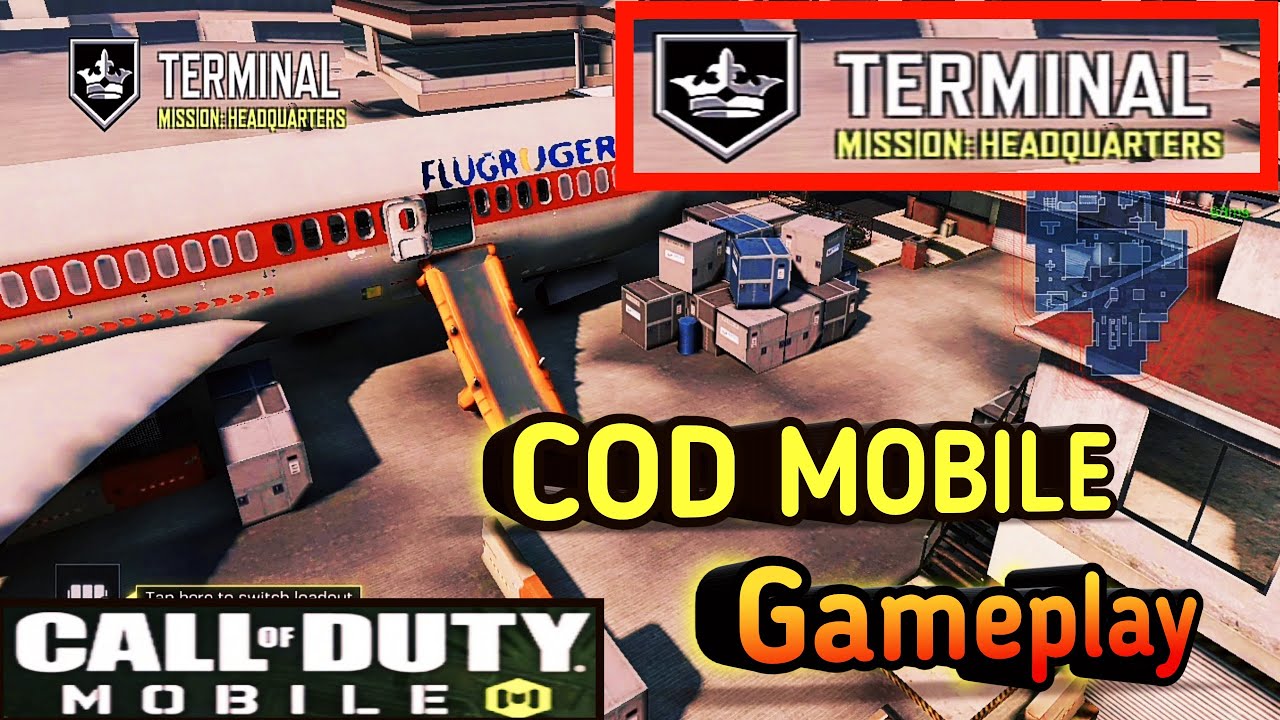 CODM New Terminal Map Gameplay|New Headquarter Mode Gameplay|COD Mobile ...