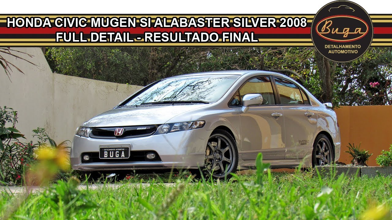 Honda Civic MUGEN SI 2008 Alabaster Silver - Full Detail - YouTube