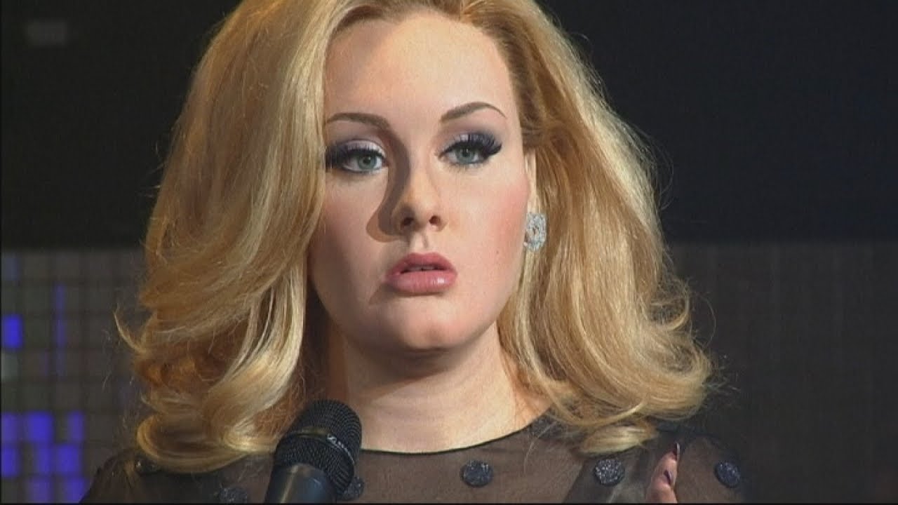 Adele waxwork figure unveiled at Madame Tussauds - YouTube