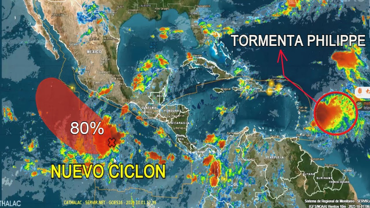 Nuevo Ciclón tropical se formará México, Tormenta tropical Philippe ...