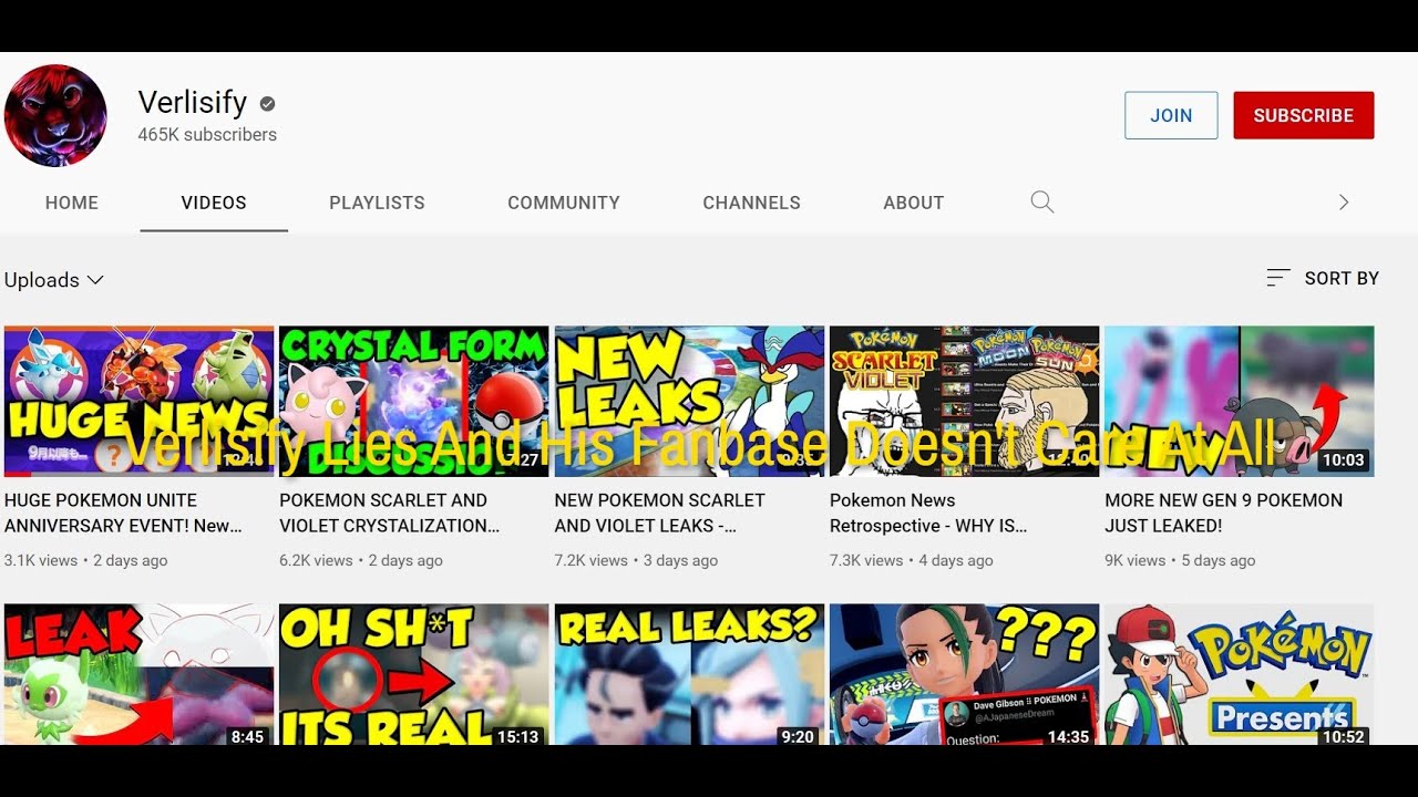 Verlisify's Channel Is Declining - YouTube