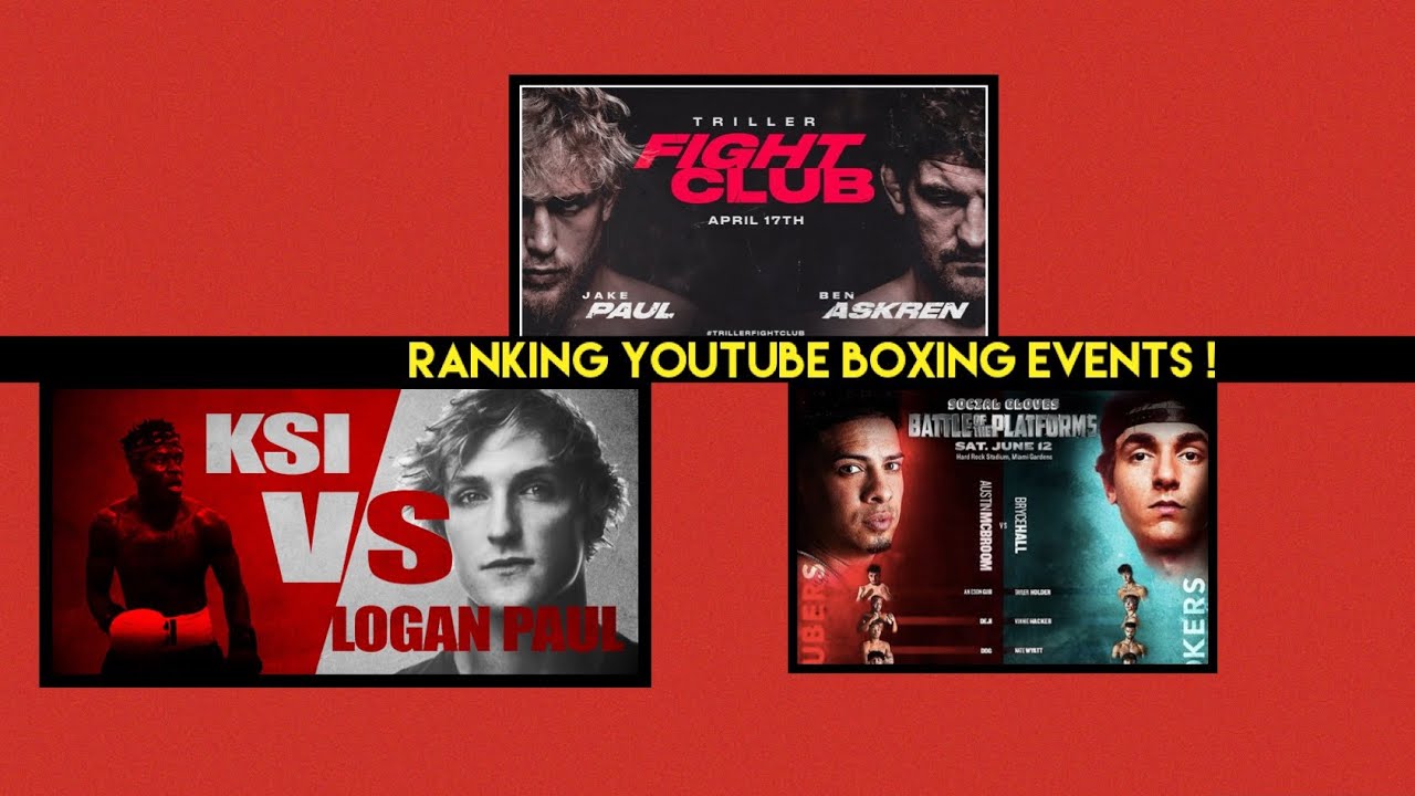 Ranking Youtube Boxing Events: Worst To First - YouTube