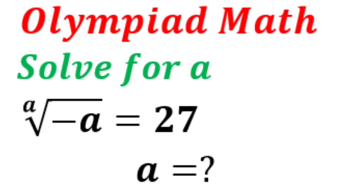 Olympiad Square Root Tricks: Beyond the Basics - YouTube