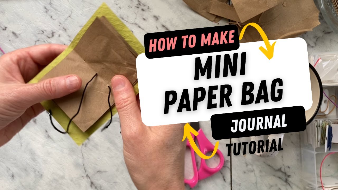 Make a Mini Paper Journal with Pamphlet Stitch | Easy DIY Bookbinding ...