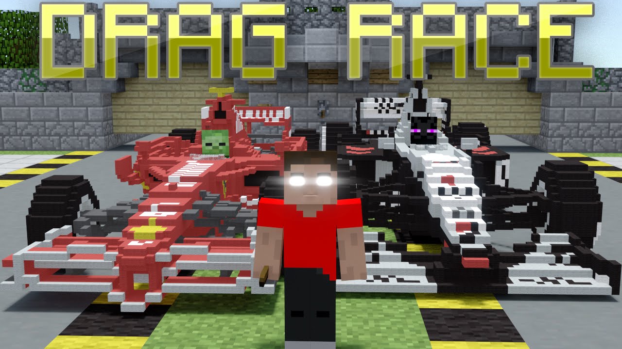 Monster School: Drag Race with F1 Cars - Minecraft Animation | Ferrari ...