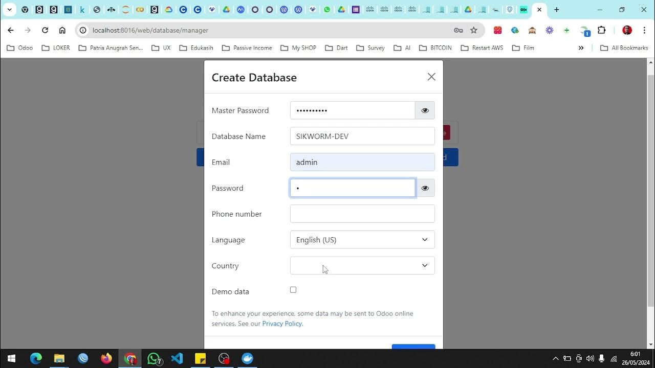 MANAJEMEN DATABASE DI ODOO - YouTube