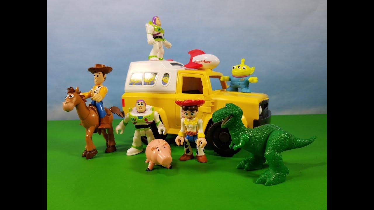 Imaginext Woody, Buzz Lightyear, Rex, Ham, Jesse, Alien, And The Planet ...