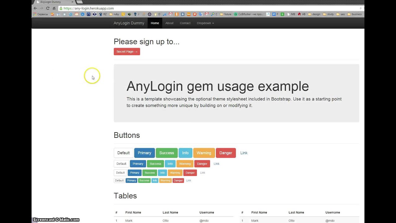 AnyLogin gem example - YouTube